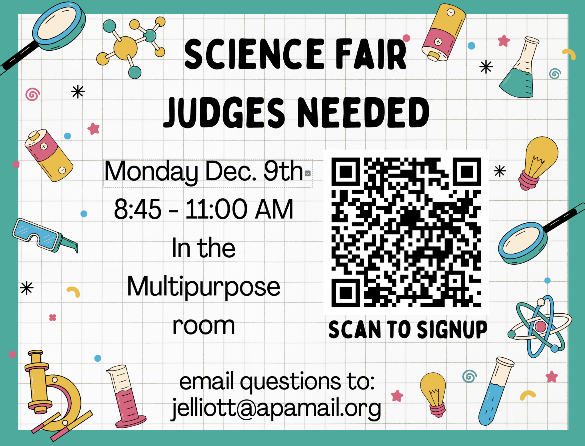 Science Fair Judges Needed | DRAPER - II | Draper, UT